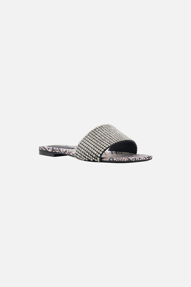 Bianca Embellished Flat Mule, Mosaic Muse | CAMILLA AU – CAMILLA