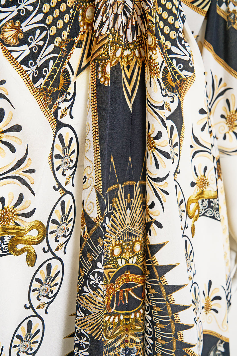 The Temples Of Dendara Short Kaftan With Hardware | CAMILLA AU – CAMILLA