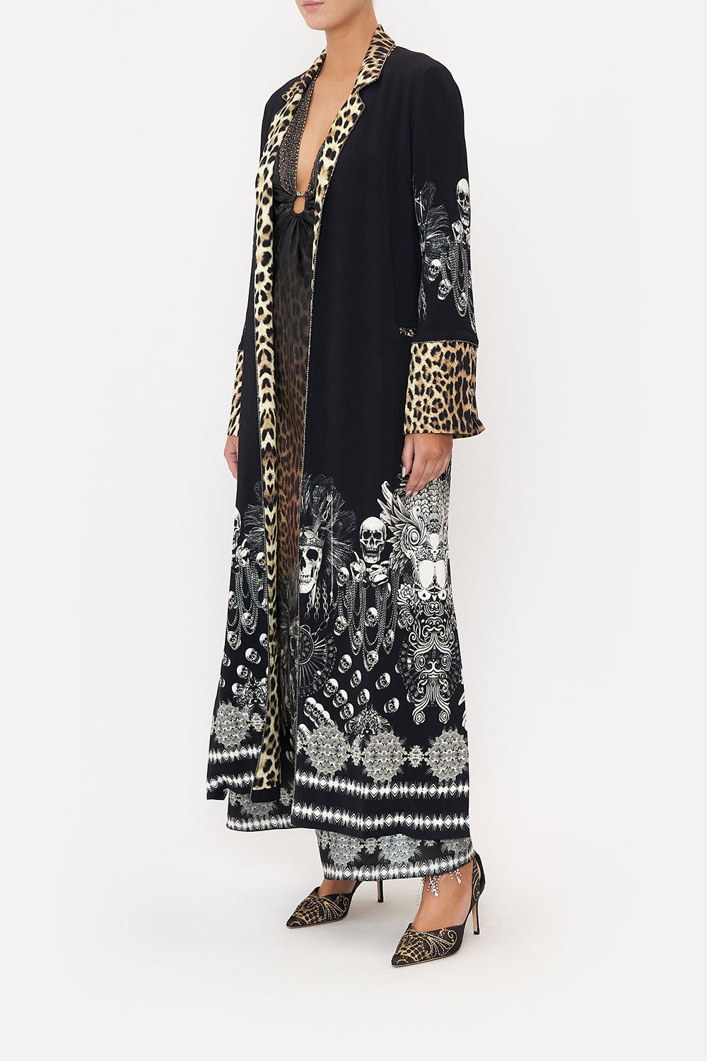 Cuffed Side Split Coat, Order Of Disorder | CAMILLA AU – CAMILLA