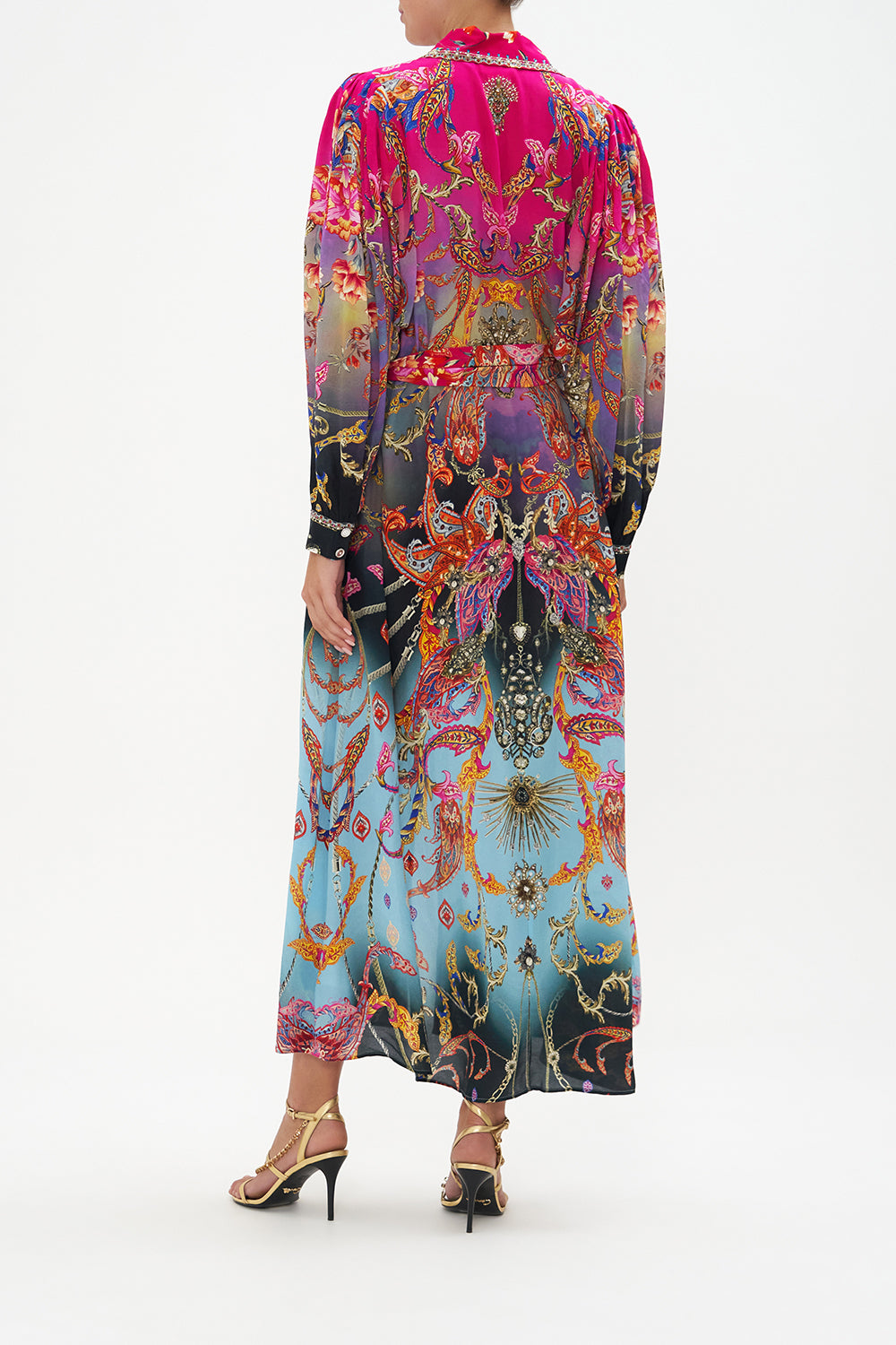Curved Collar Shirt Dress, What Lies Beneath | CAMILLA AU – CAMILLA